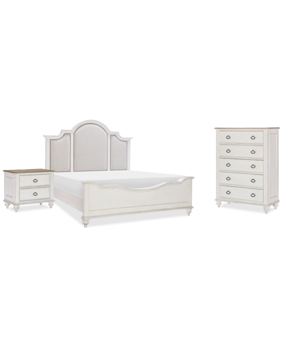 Click here for Mandeville 3pc Bedroom Set (Upholstered California... prices