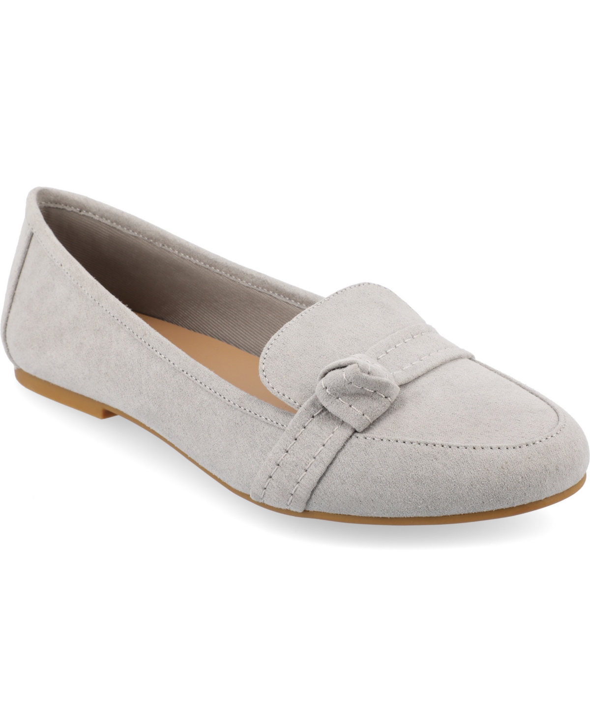 Journee Collection Womens Marci Slip On Flats - Gray