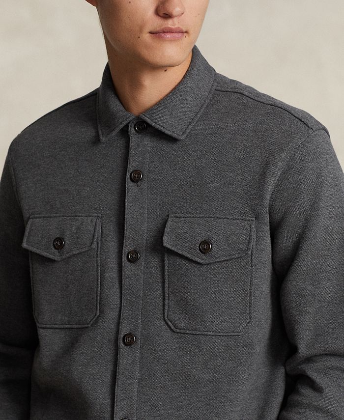Polo Ralph Lauren Men's Double-Knit Mesh Overshirt - Macy's