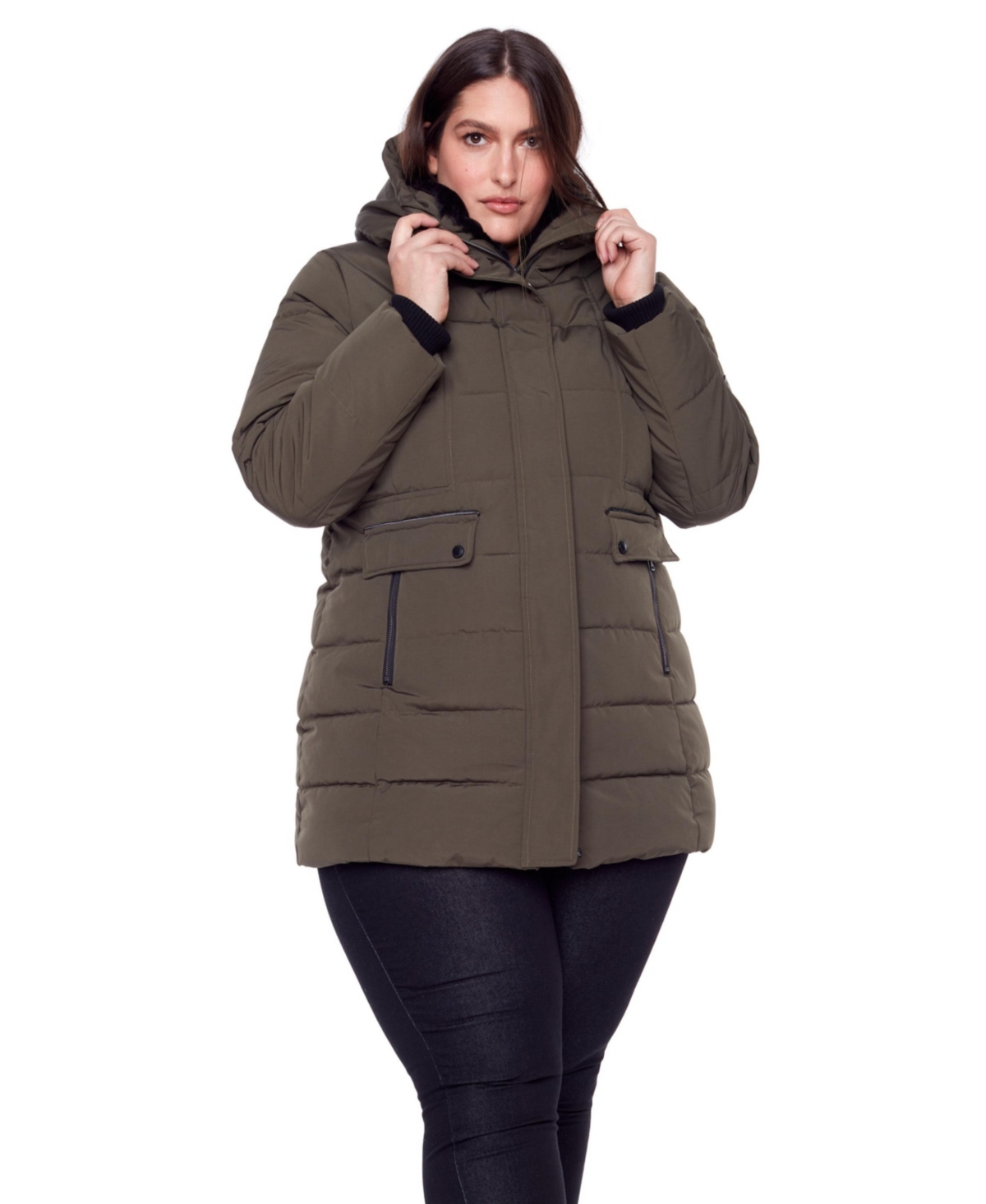 Click here for Alpine North Plus Size Kootney Mid-Length Parka Co... prices