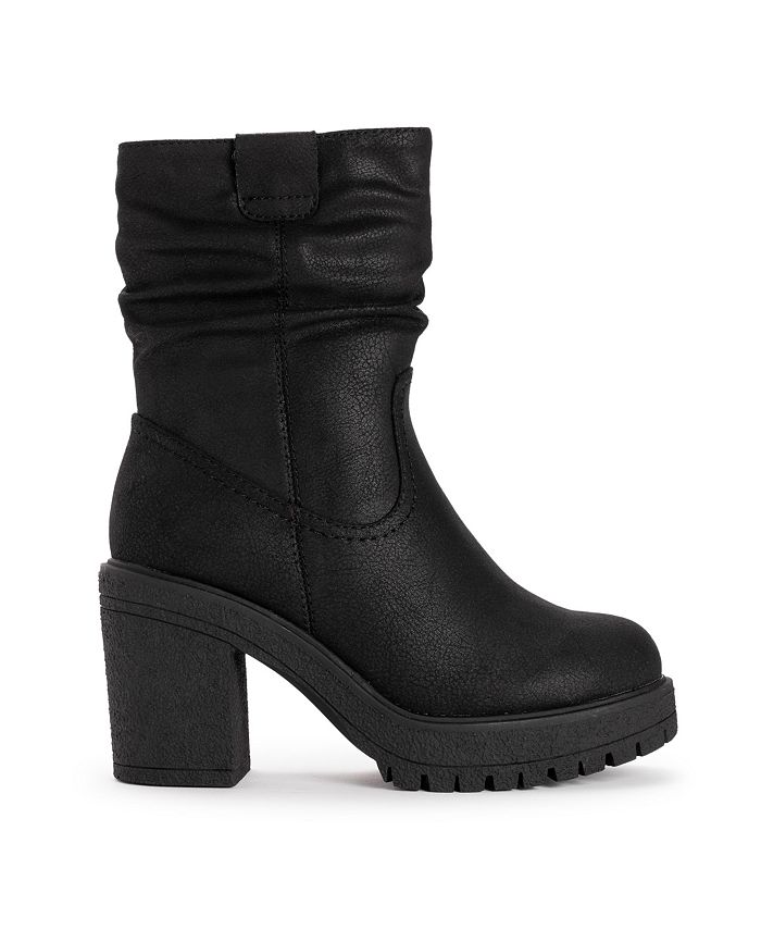 MUK LUKS Women's Riser Pop Heeled Boots - Macy's