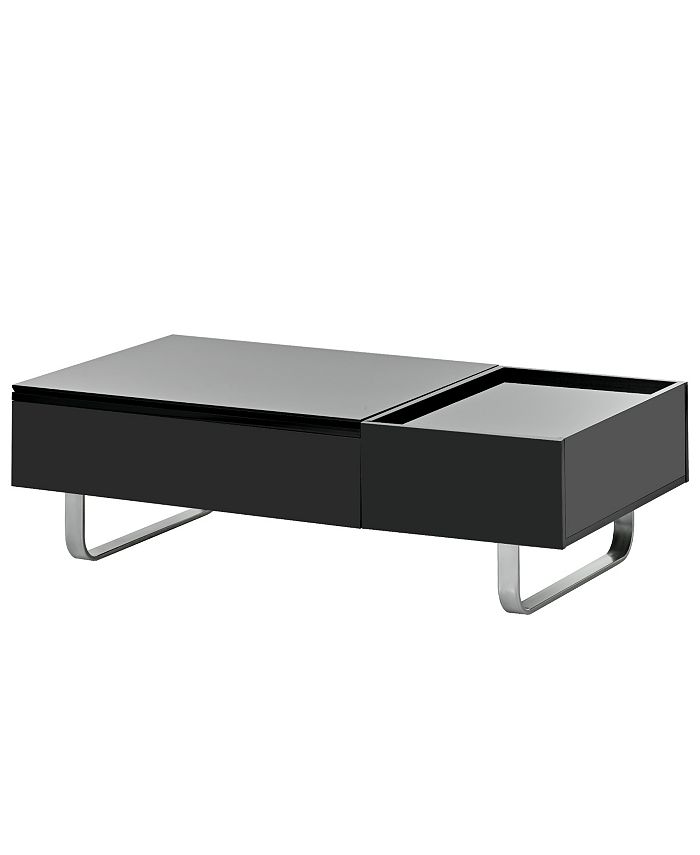 Simplie Fun Versatile Coffee Table with Lifted Top & Metal Legs - Macy's