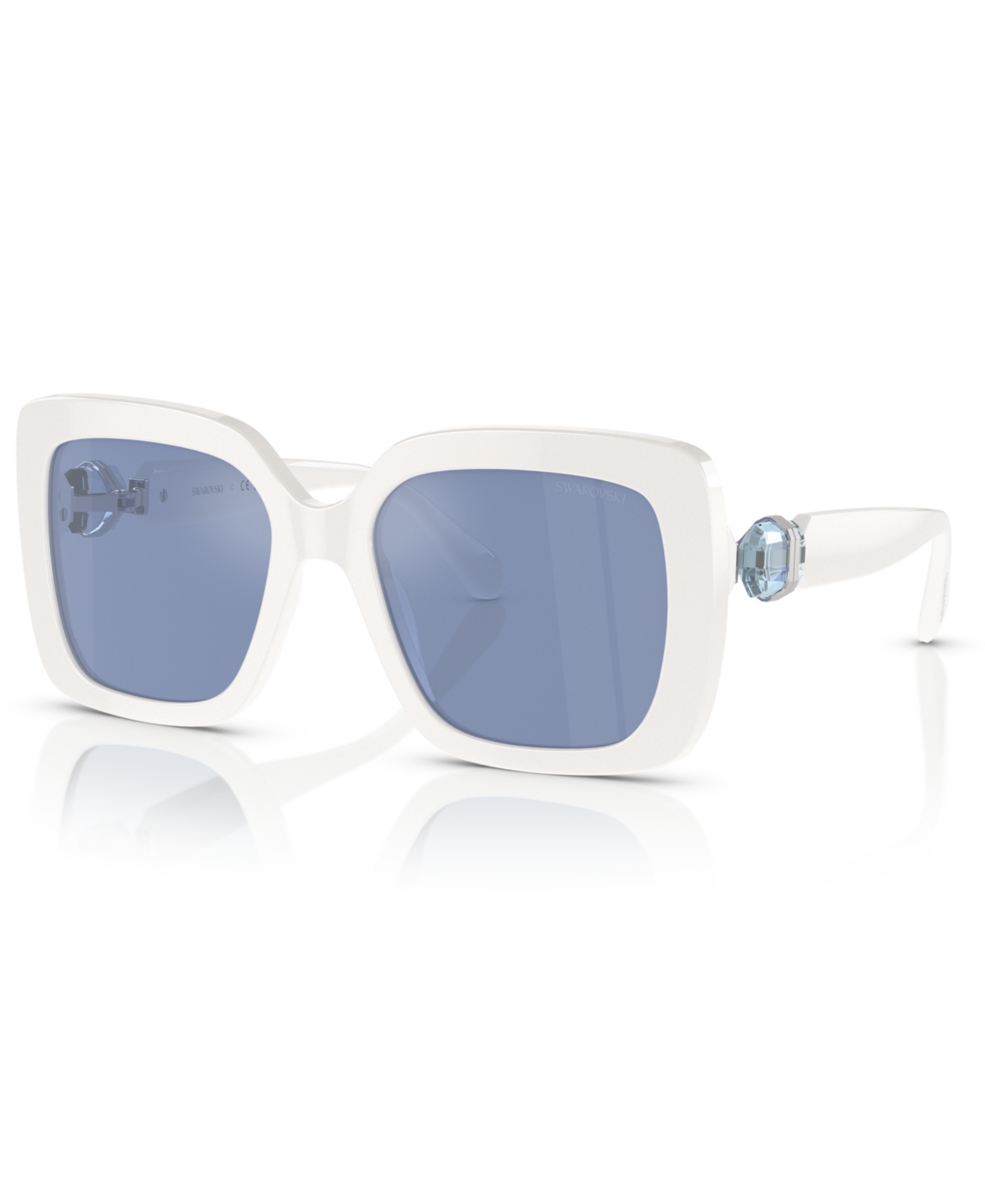 Click here for Swarovski Womens Sunglasses SK6001 - White/Light B... prices