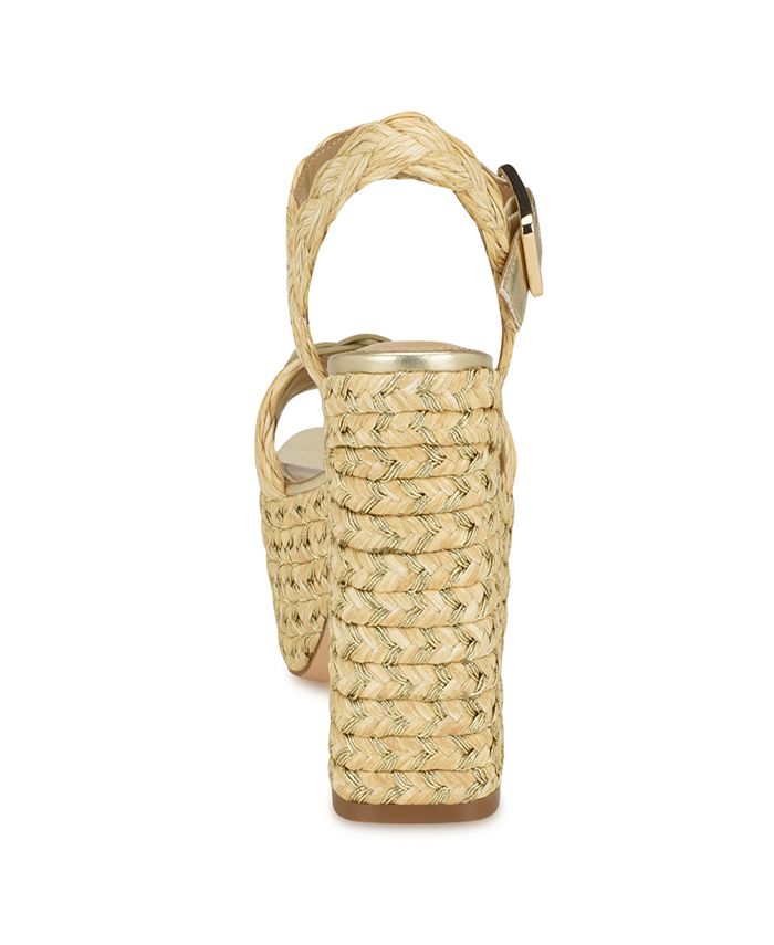 Nine West Women's Jolane Block Heel Round Toe Dress Sandals - Macy's