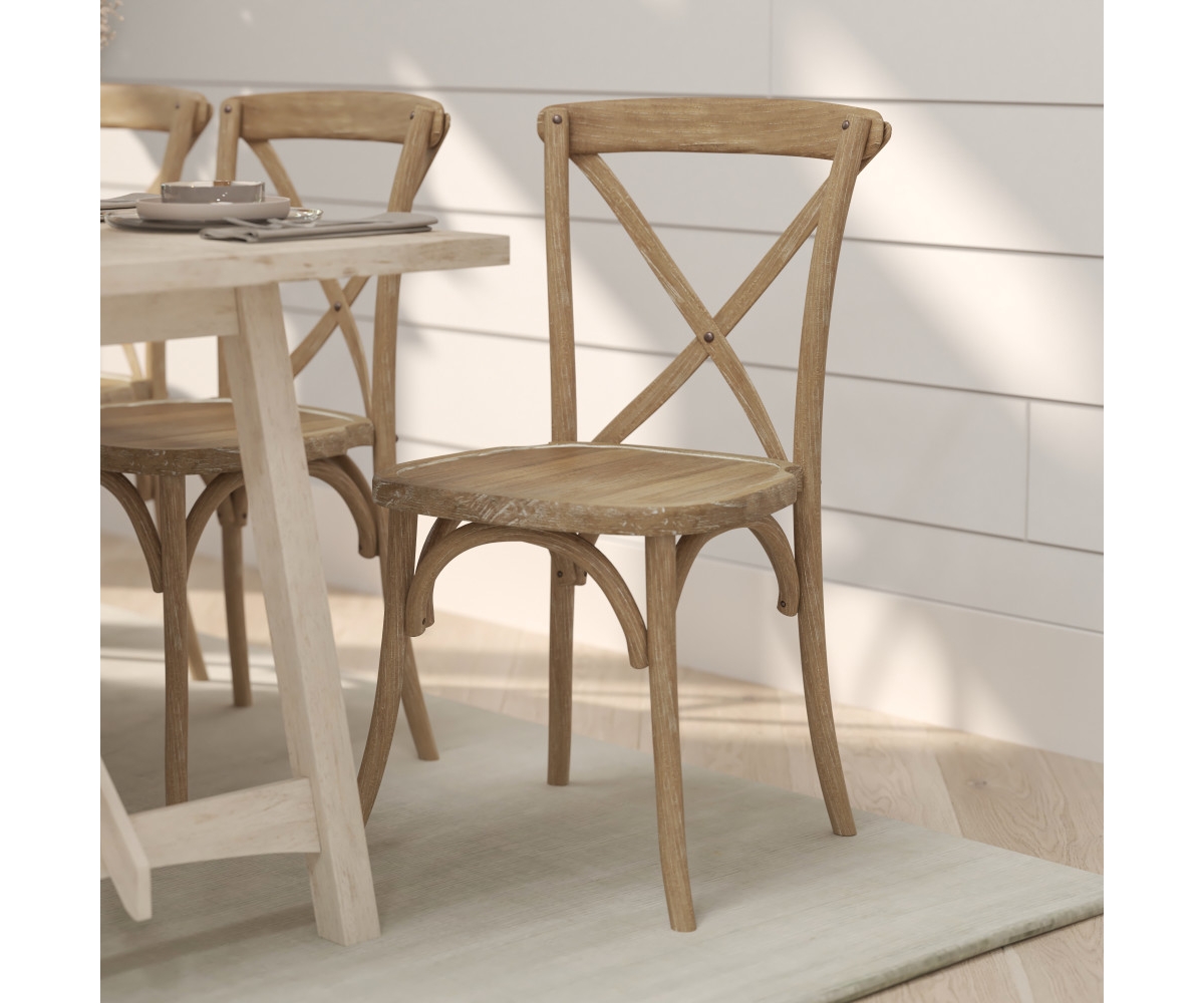 Click here for Bardstown X-Back Bistro Style Wooden High Back Din... prices