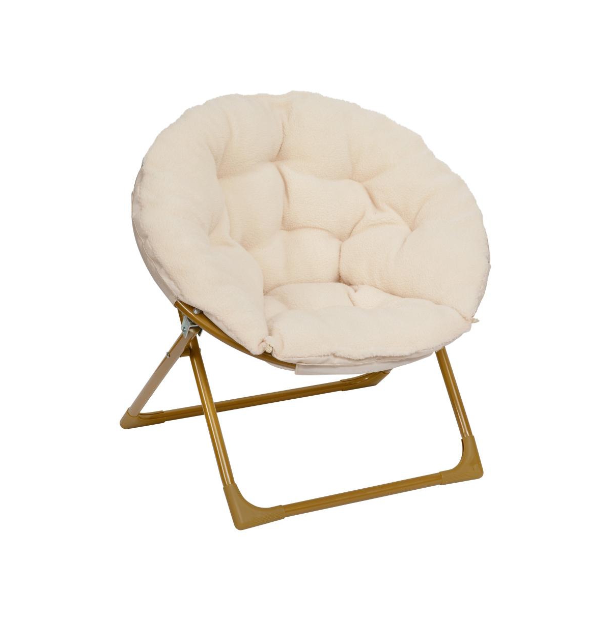 Click here for Io KidS Folding Saucer Chair With Cozy Faux Fur Up... prices