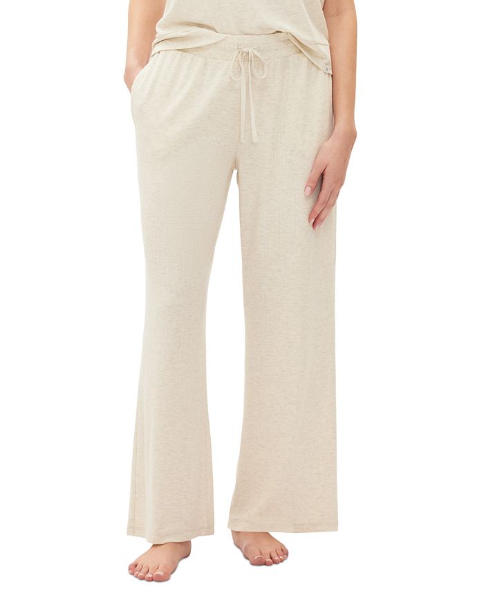 GAP GapBody Women's Ribbed Short-Sleeve Pajama Top & Drawstring Pajama ...