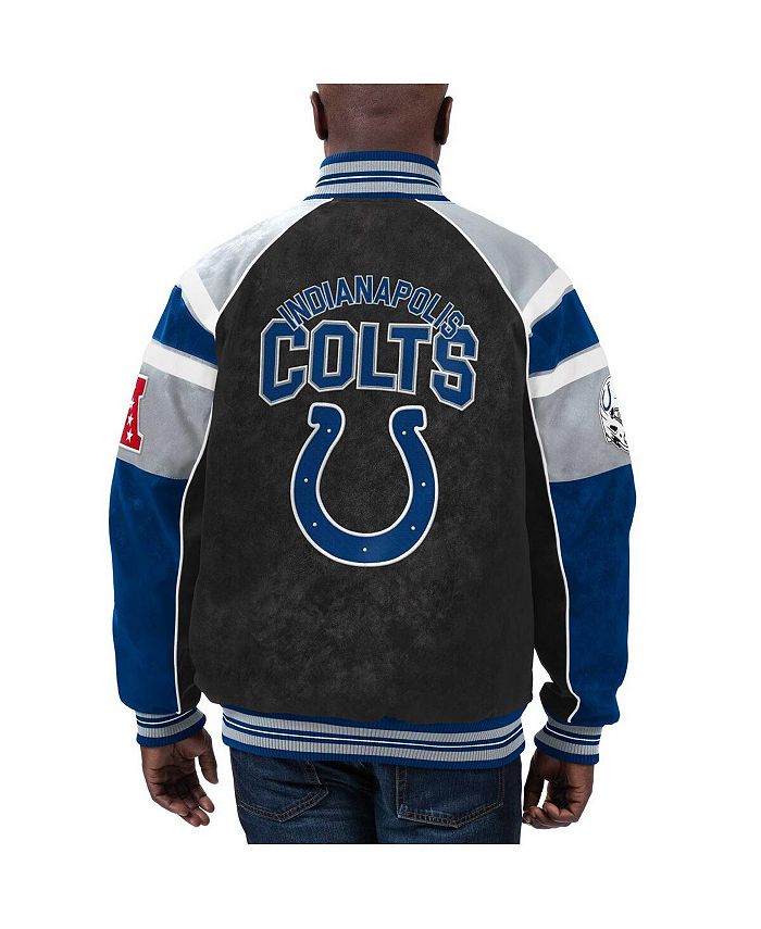 G-III Sports by Carl Banks Men's Black Indianapolis Colts Faux Suede ...