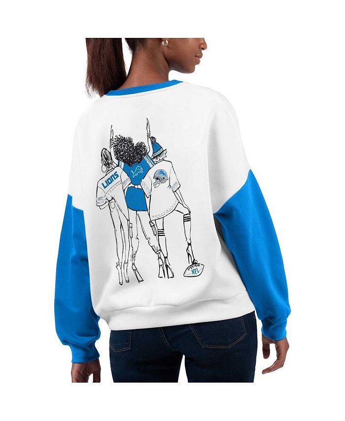 G-III 4Her by Carl Banks Women's White Detroit Lions A-Game Pullover ...