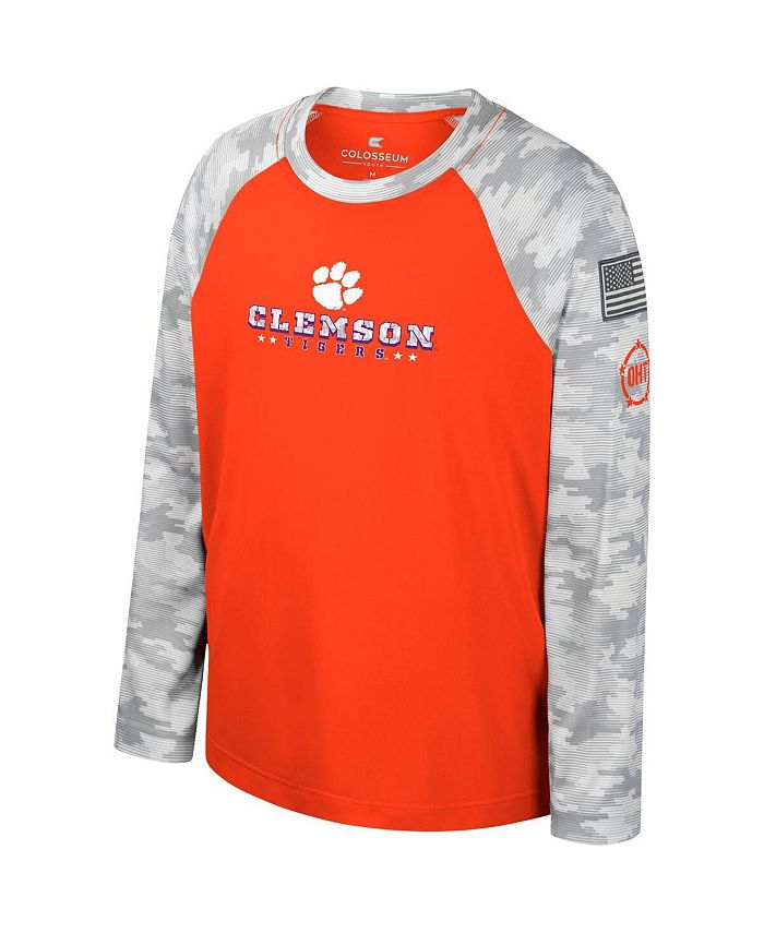 Colosseum Big Boys Orange, Camo Clemson Tigers OHT Military-Inspired Appreciation Dark Star ...
