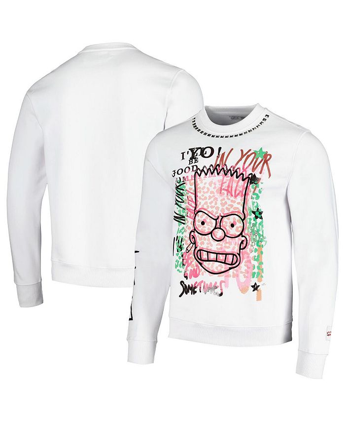 Freeze Max Men's and Women's White The Simpsons Polished Punk Bart ...