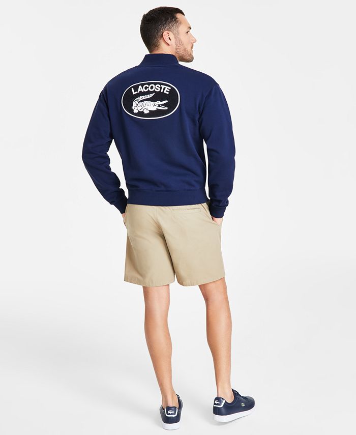 Lacoste Men's Varsity Jacket, Logo Crewnck T-Shirt & Shorts - Macy's