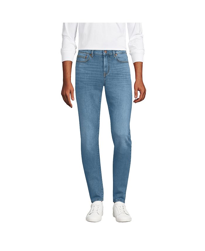 Lands' End Men's Recover 5 Pocket Slim Fit Denim Jeans - Macy's
