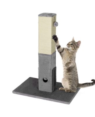 SUGIFT 31 Inch Tall Cat Scratching Post Claw Scratcher with Sisal Rope ...