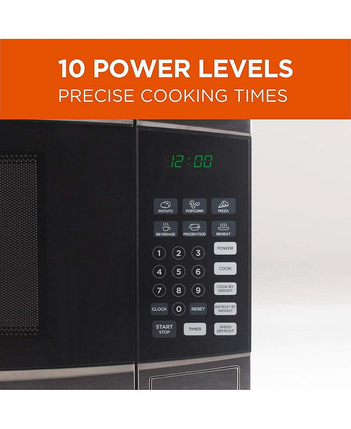 Commercial Chef 1.6 Cu. Ft. Counter Top Microwave, Stainless Steel - Macy's