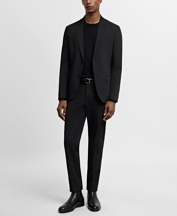 MANGO Men's Super Slim-Fit Stretch Fabric Suit Blazer - Macy's