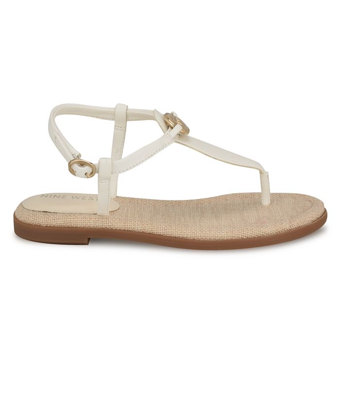 Nine West Women's Dayna Round Toe Casual Flat Sandals - Macy's