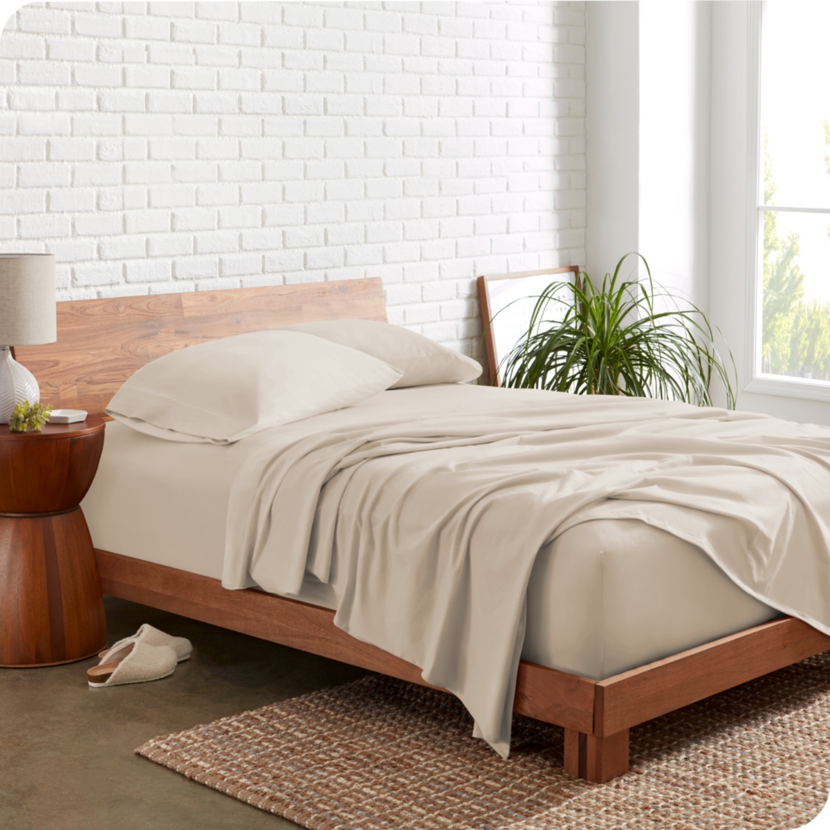 Click here for Bare Home Organic Jersey Sheet Set - Sand prices