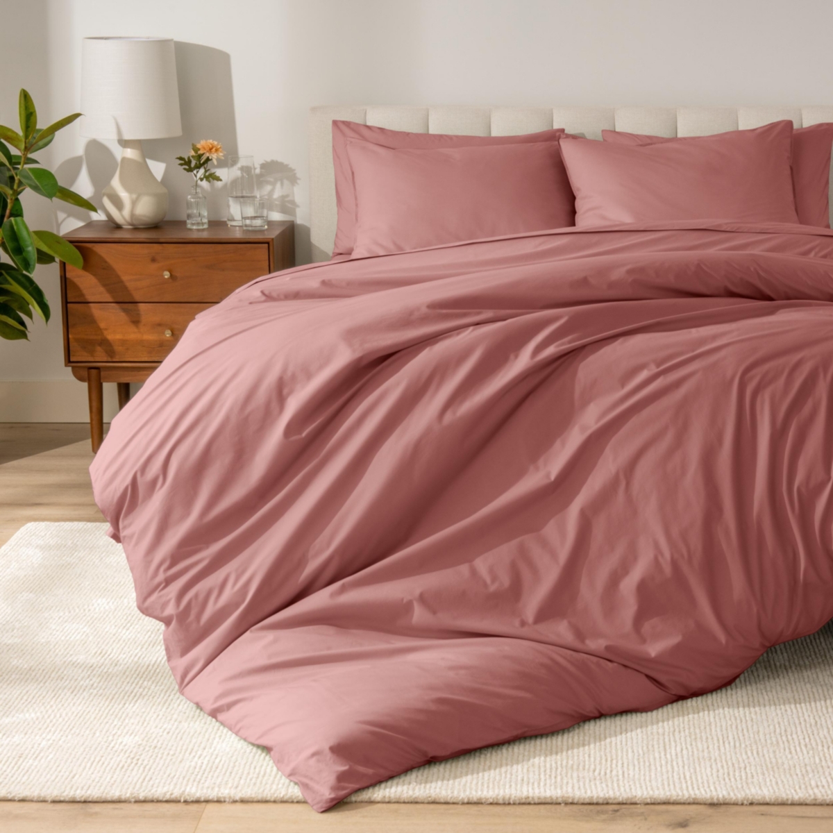 Click here for Bare Home Organic Cotton Percale Duvet Cover Set F... prices