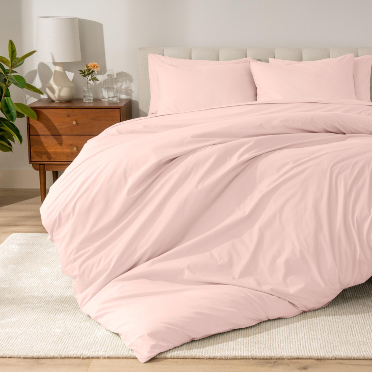 Click here for Bare Home Organic Cotton Percale Duvet Cover Set F... prices