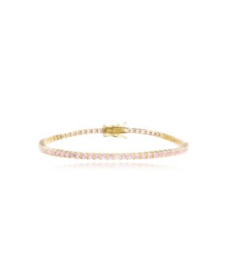 The Lovery Mini Pink Sapphire and Diamond Bracelet - Macy's