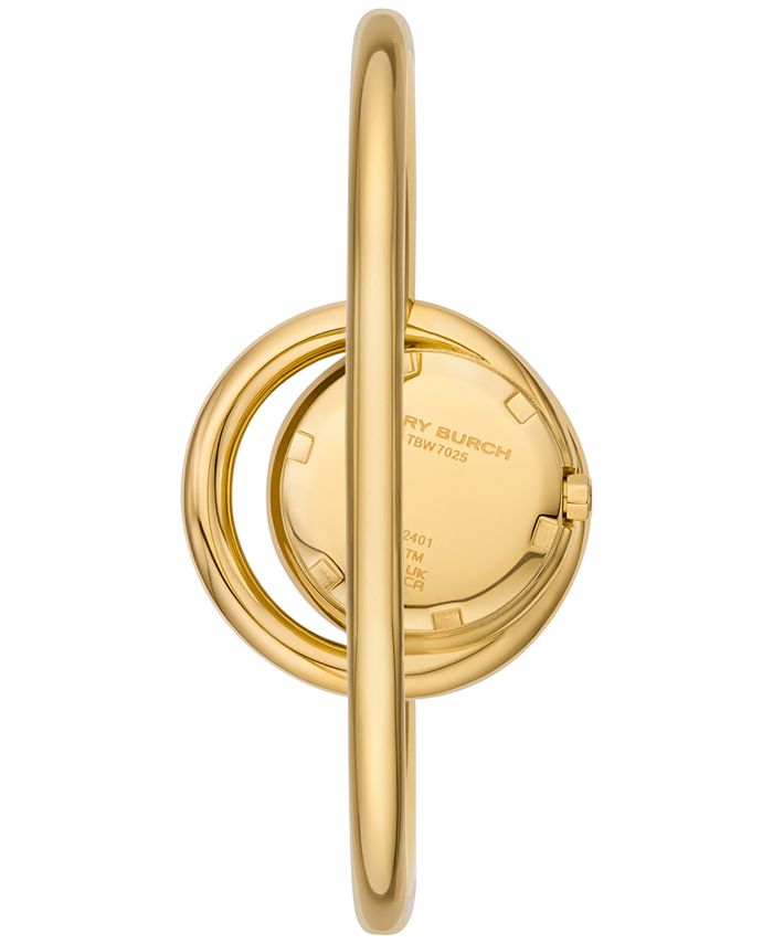 Tory Burch Women's The Miller Gold-Tone Stainless Steel Bangle Bracelet ...