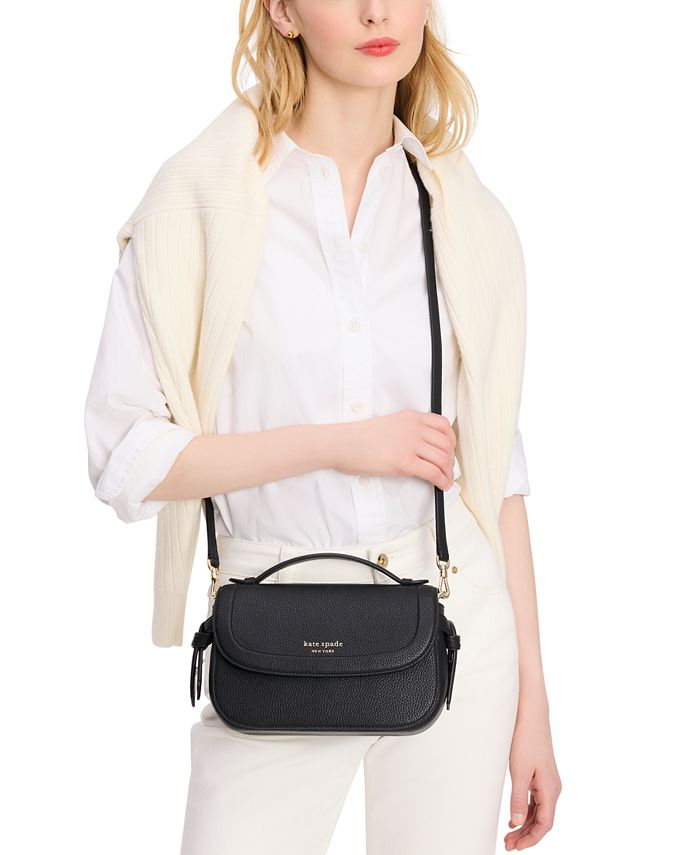 kate spade new york Knott Pebbled Leather Top Handle Small Crossbody ...