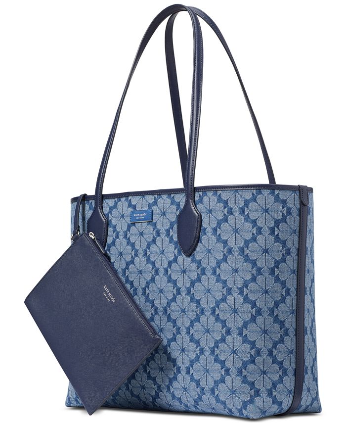 kate spade new york Spade Flower Jacquard Denim Bleecker Medium Tote ...
