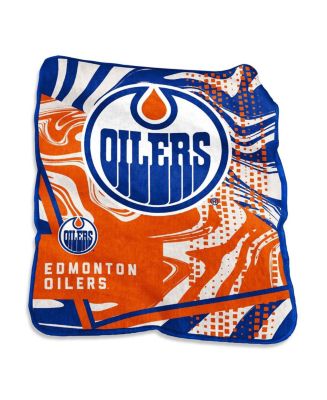 Edmonton Oilers 50" x 60" Swirl Raschel Throw Blanket - Macy's