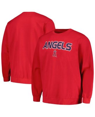 Men's Stitches Red Los Angeles Angels Pullover Sweatshirt - Macy's