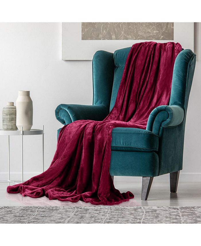 LDC Lux Decor Collection Lux Decor Collection Soft Push Fleece Blanket ...