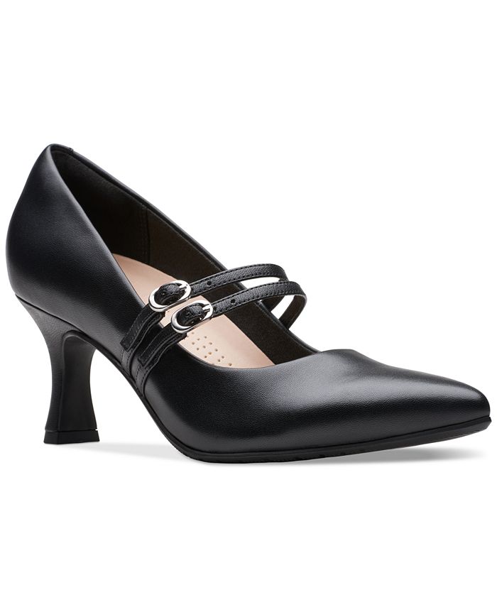 Clarks Women's Kataleyna Joy Double-Strap Pointed-Toe Pumps - Macy's
