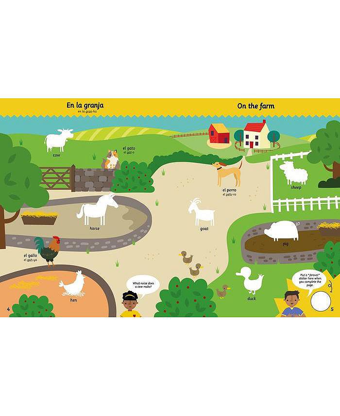 Barnes & Noble My Spanish Sticker Dictionary- Over 200 everyday words ...