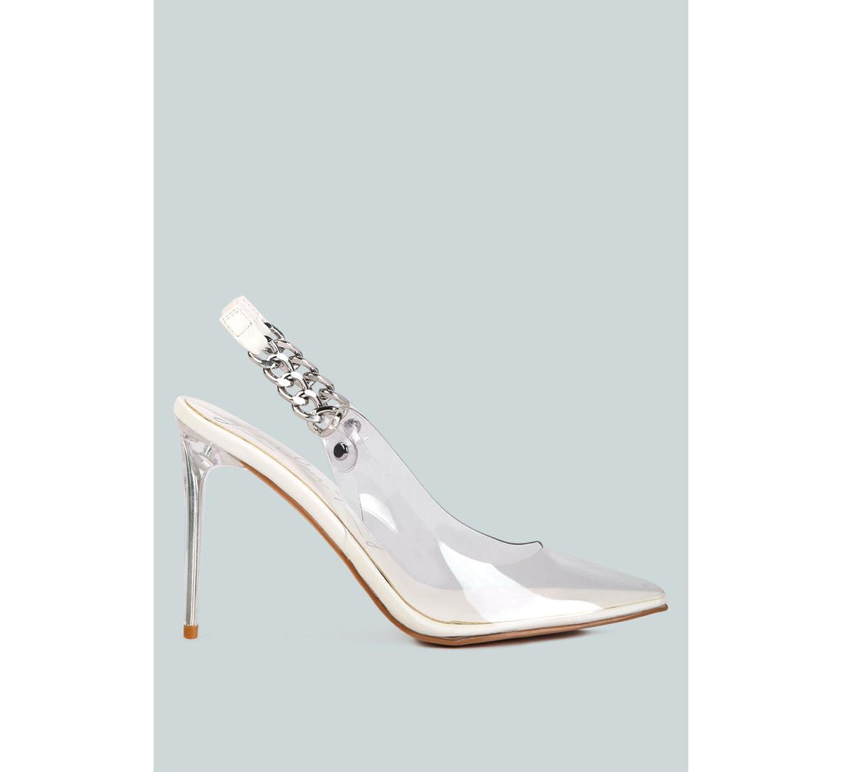 Click here for Womens Goddess Metallic Stiletto Heel Slingback Sa... prices