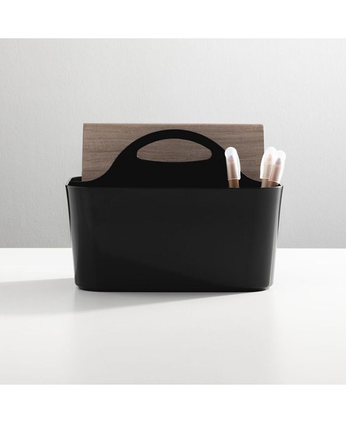 mDesign Small Plastic Caddy Tote for Desktop Office Supplies, 4 Pack ...