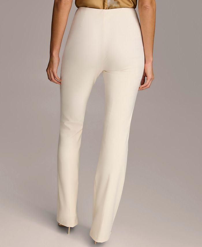 Donna Karan Women's High-Rise Side-Zip Pants - Macy's