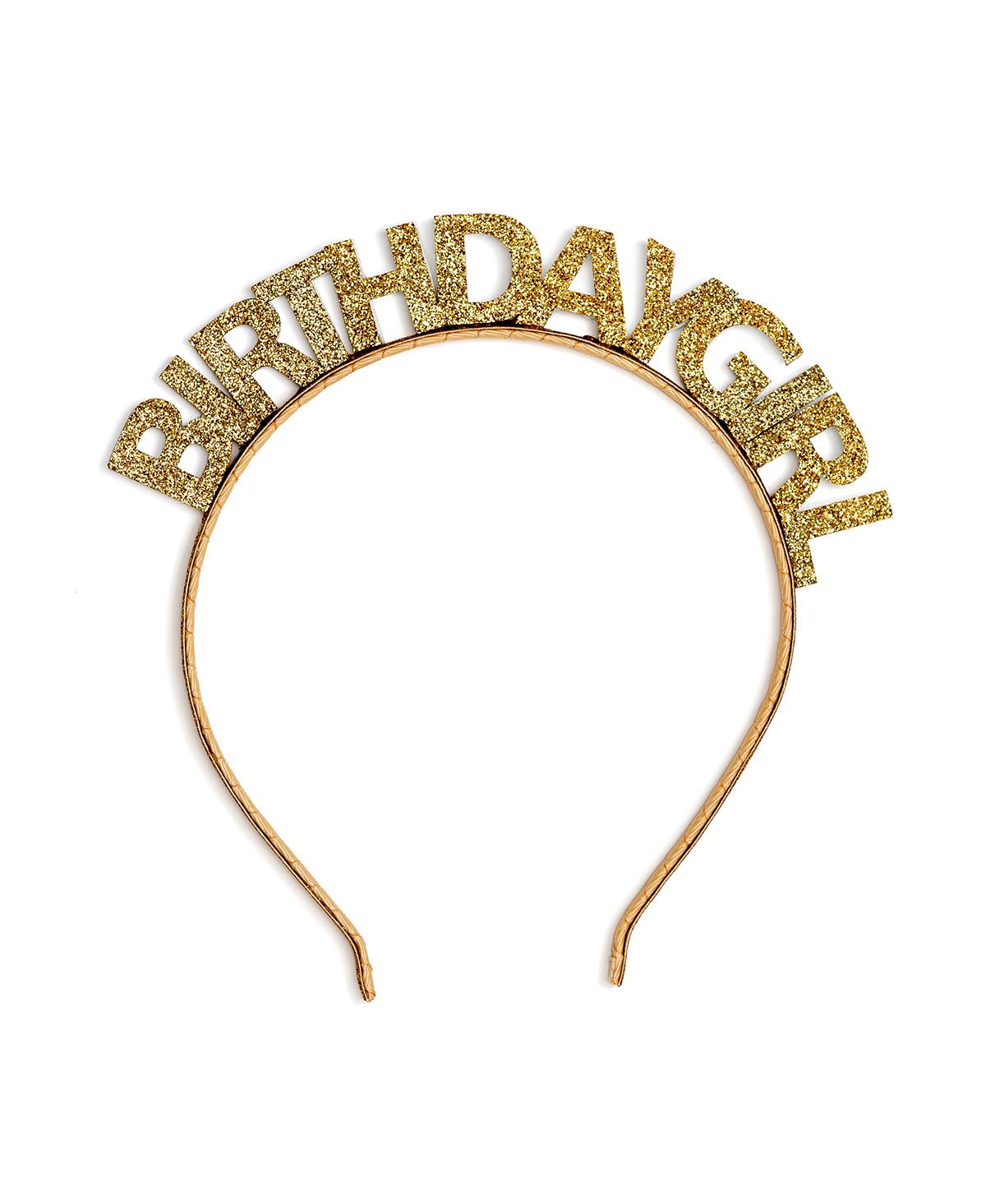 Click here for Child Girls Gold Birthday Girl Headband - Gold prices