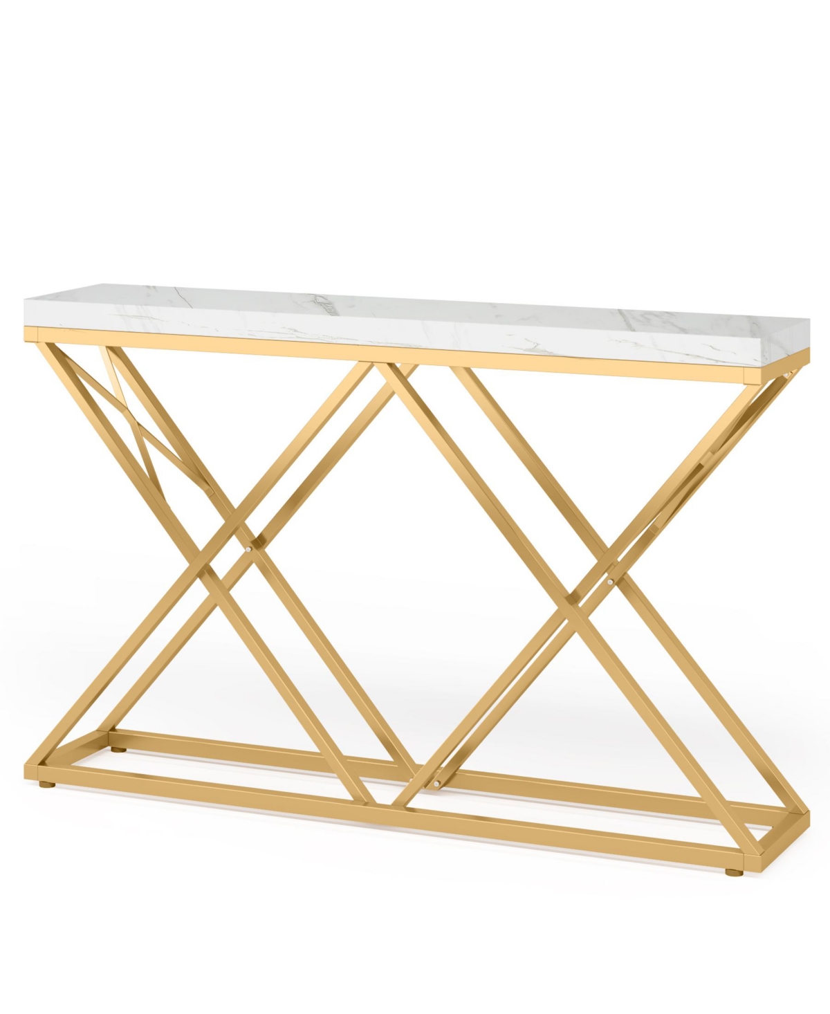 Click here for Tribe signs Gold Console Table  Modern 55 inch Ent... prices