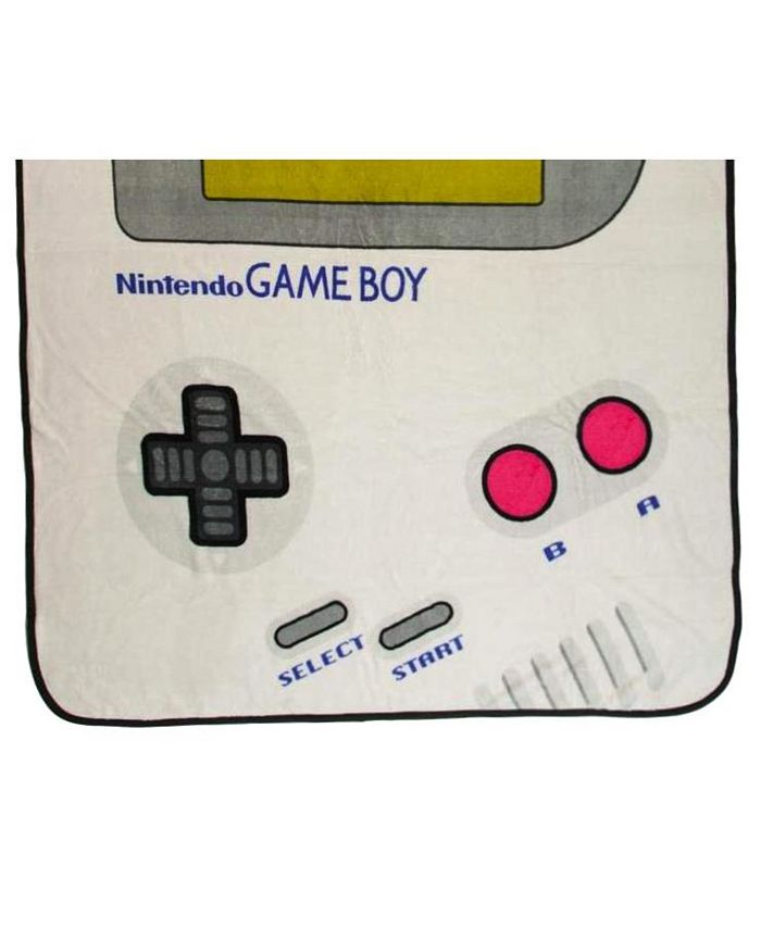 Nintendo Bioworld Game Boy Handheld Game Console Fleece Throw Blanket ...