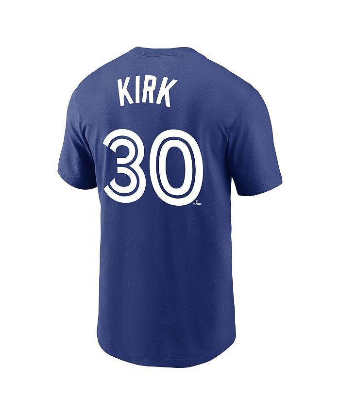 Nike Men's Alejandro Kirk Royal Toronto Blue Jays Player Name and ...