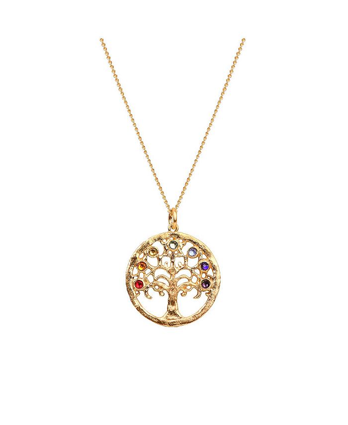 Karma and Luck Mindful Alignment - Chakra Tree Of Life Charm Necklace ...