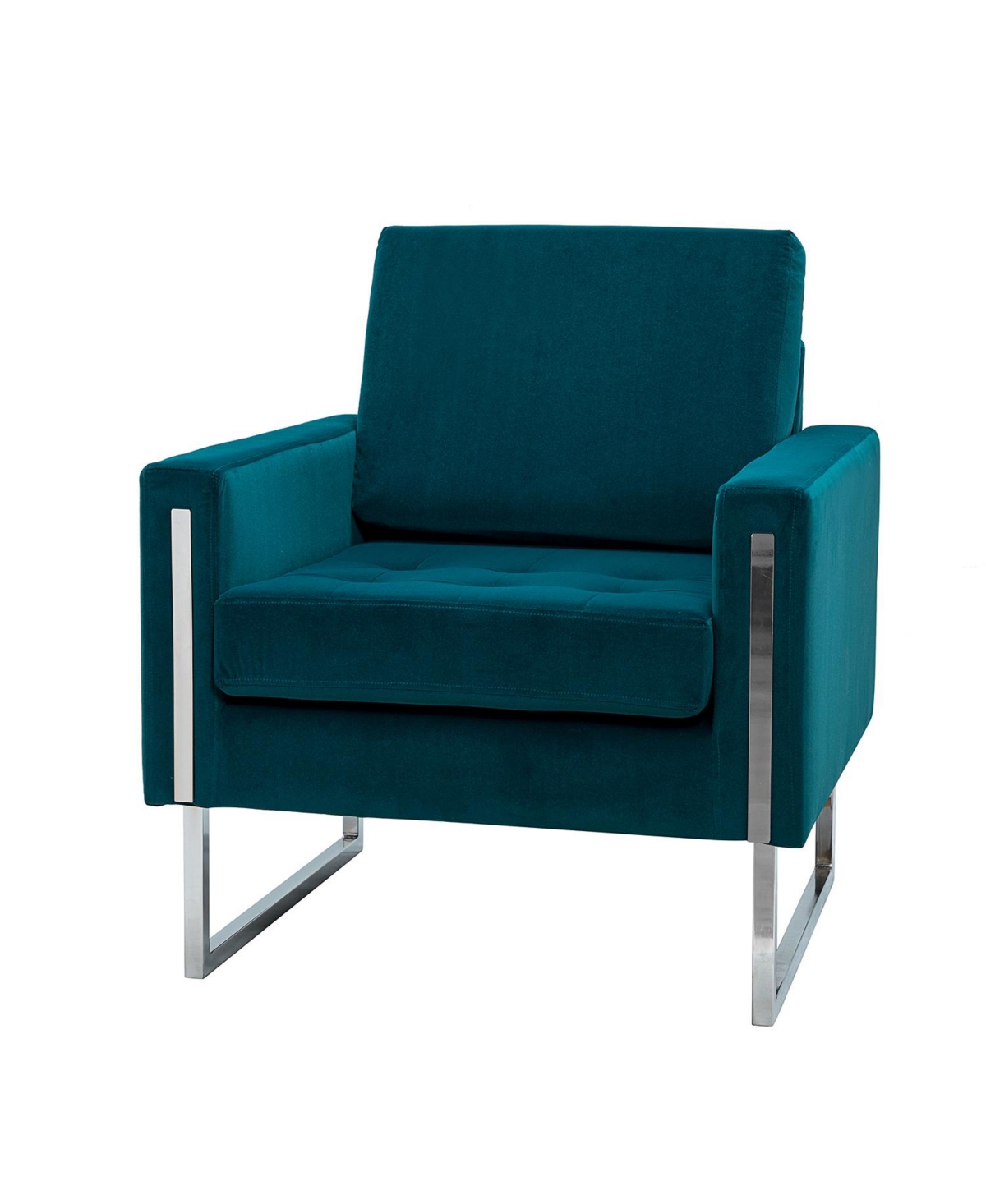 Click here for Hulala Home Elastus Modern Club Chair with Metal L... prices