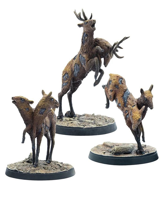 Modiphius Fallout Wasteland Warfare Creatures Radstag Herd 3 Figures ...