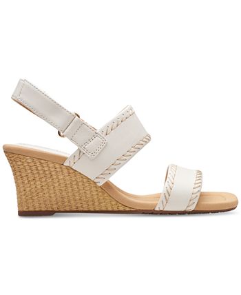 Clarks Kyarra Rose Espadrille Wedge Heel Sandals - Macy's