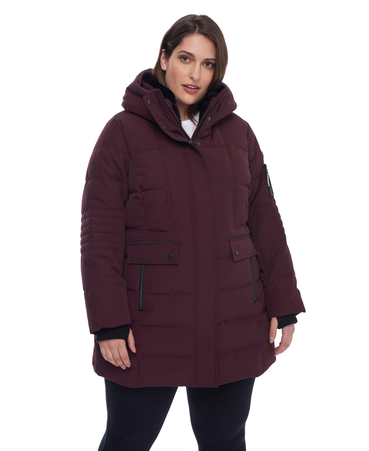 Click here for Alpine North Plus Size Kootney Mid-Length Parka Co... prices