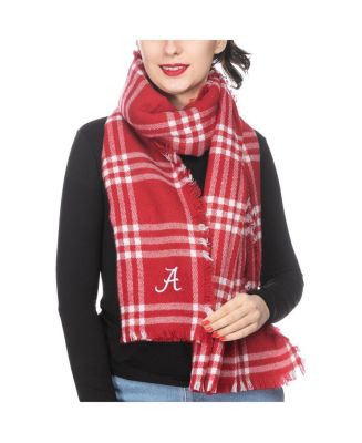 Women's ZooZatz Alabama Crimson Tide Plaid Blanket Scarf - Macy's