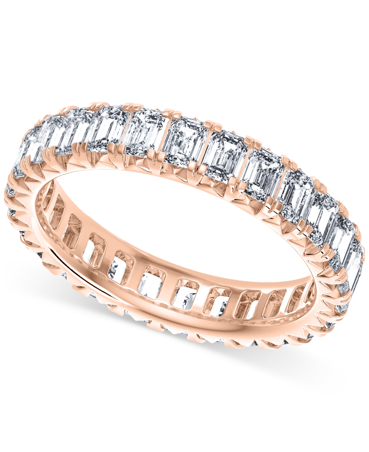 Click here for Diamond Emerald-Cut Eternity Band (3 ct. t.w.) in... prices