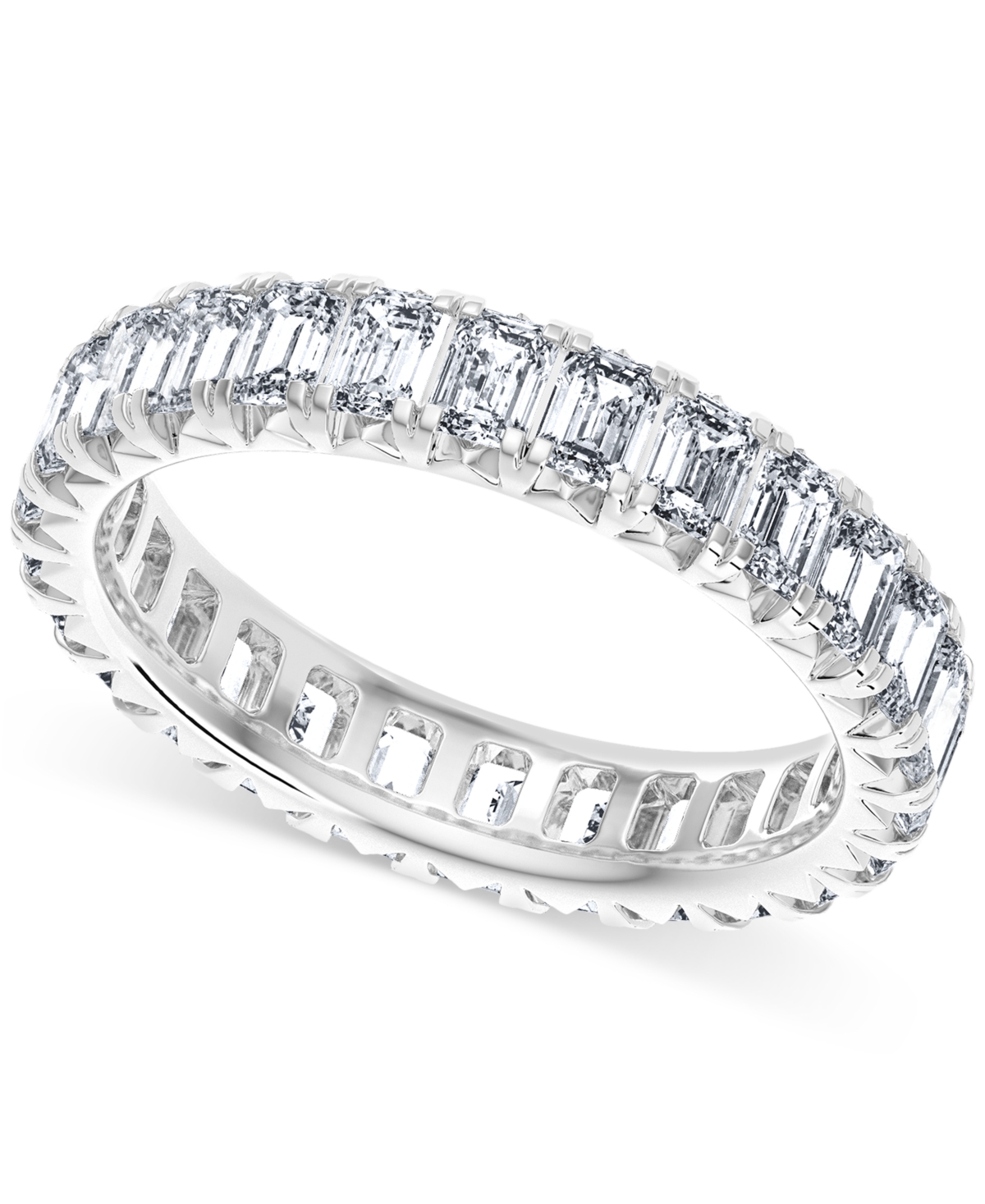 Click here for Diamond Emerald-Cut Eternity Band (3 ct. t.w.) in... prices