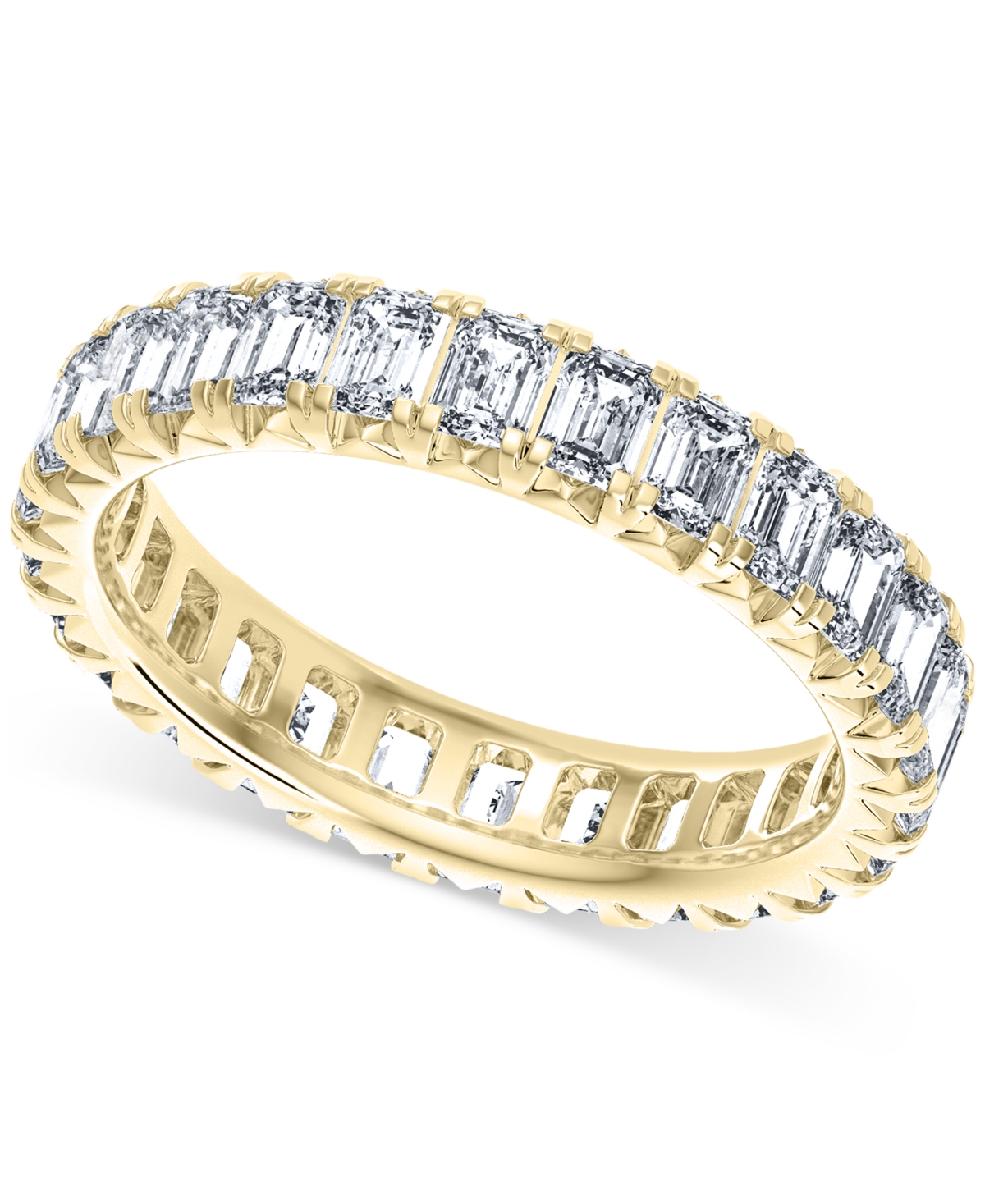 Click here for Diamond Emerald-Cut Eternity Band (3 ct. t.w.) in... prices