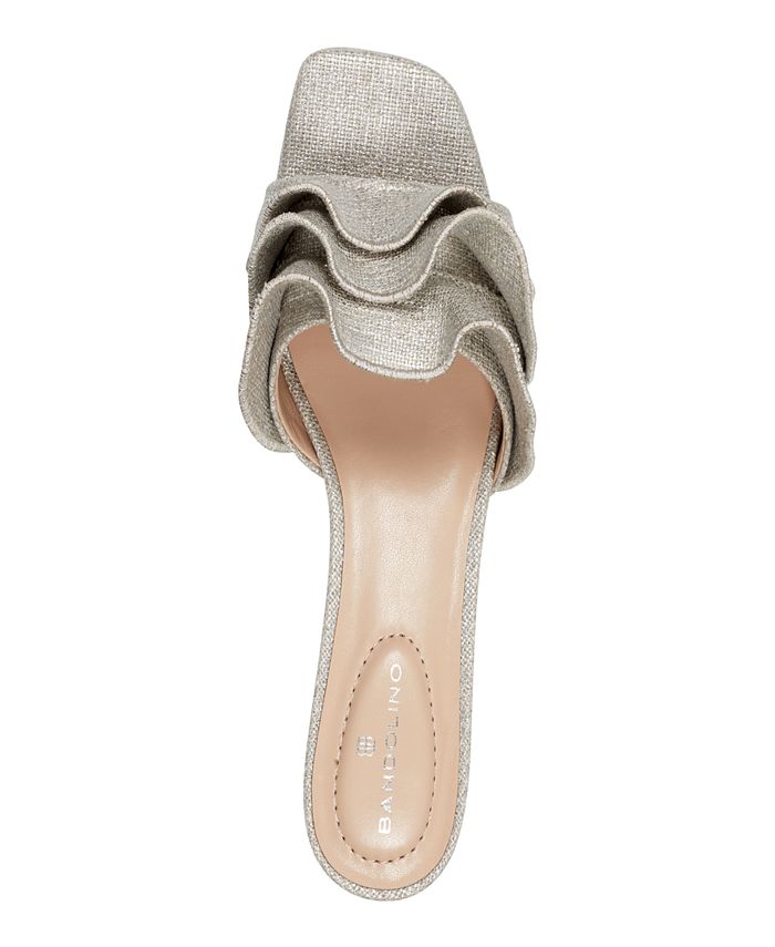 Bandolino Women's Rista Ruffle Detail Dress Slide Sandals - Macy's